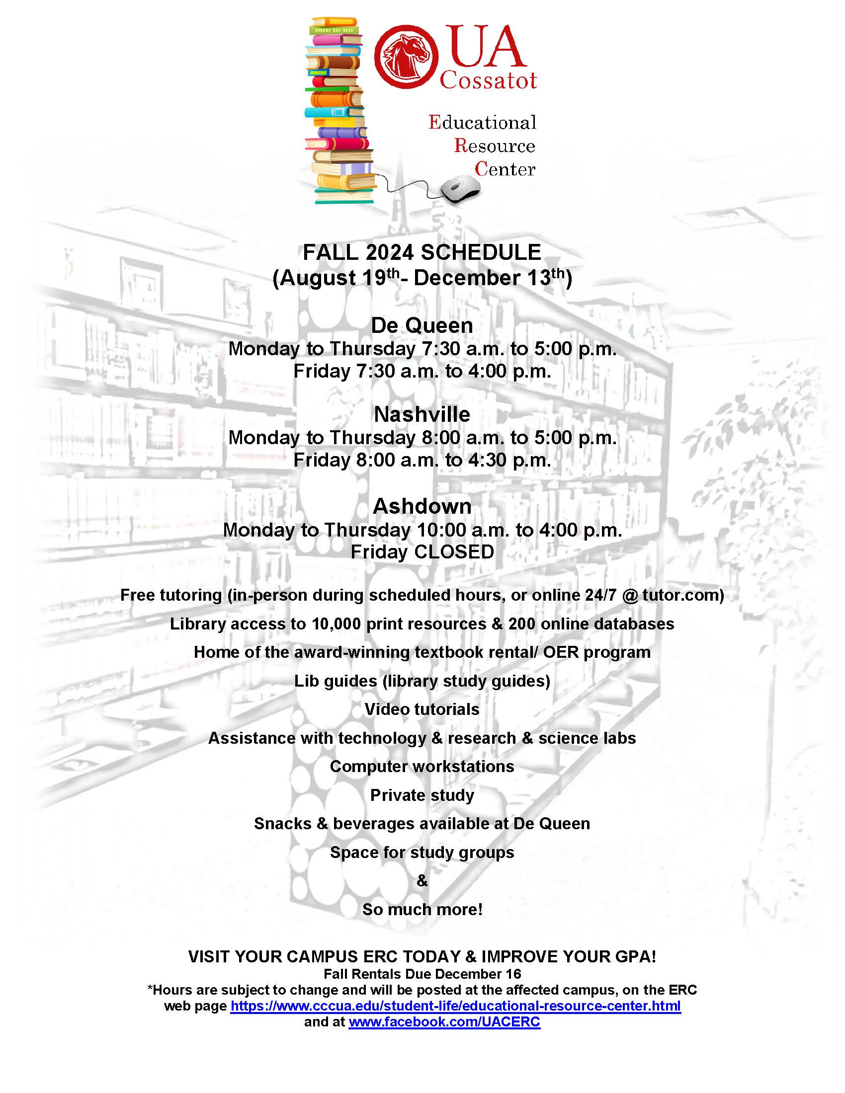 Educational Resource Center | Academic Support